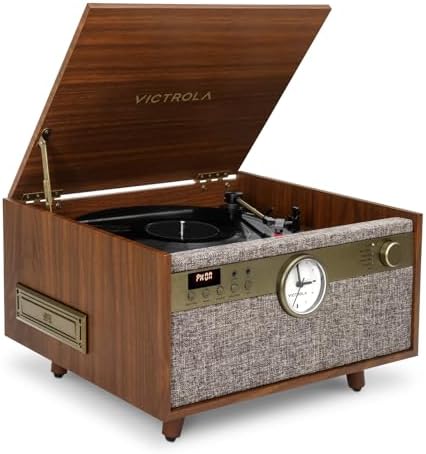Amazon.com: Victrola Century Signature+ – 6-in-1 Vinyl Record Player ...