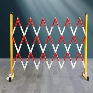 Retractable Folding Barricade Gates with Wheels - Expandable Metal ...