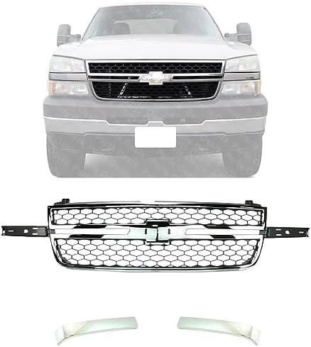 Amazon.com: Grille Honeycomb With Grille Molding Chrome/Gray ...