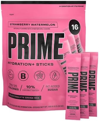 Amazon.com: PRIME HYDRATION+ Sticks Strawberry Watermelon | Hydration ...