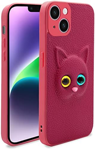 Pikkme Back Cover for Girls | Cute Cat Leather Finish | Soft TPU | Case ...