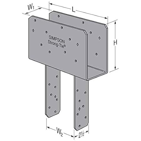 Amazon.com: Simpson Strong-Tie CCQ7.1-6SDS2.5 - Column Cap for 7" Beam ...