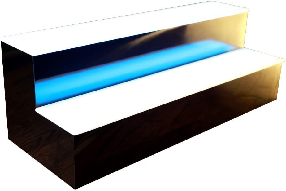 Amazon.com: BARCONIC® LED Liquor Bottle Display Shelf - 2 Tier (Step ...