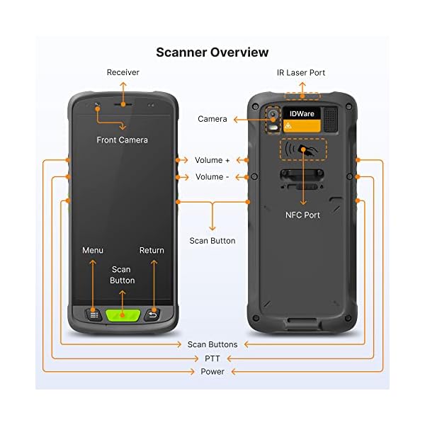 IDWare 9000 Handheld ID Scanner - ID, Drivers’ License, Age ...