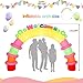 Amazon.com : Dawdix 8FT Colorful Birthday Inflatable Arch with Build-in ...