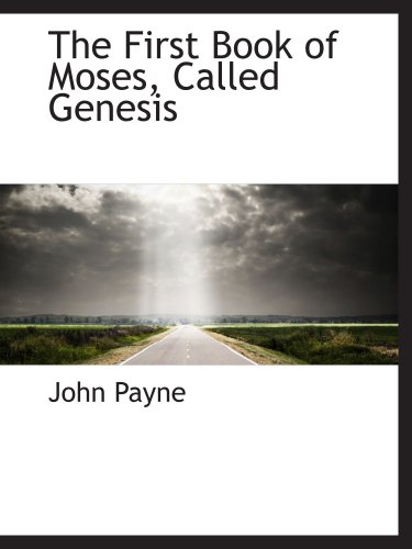 Amazon.com: The First Book of Moses, Called Genesis: 9780559410680 ...