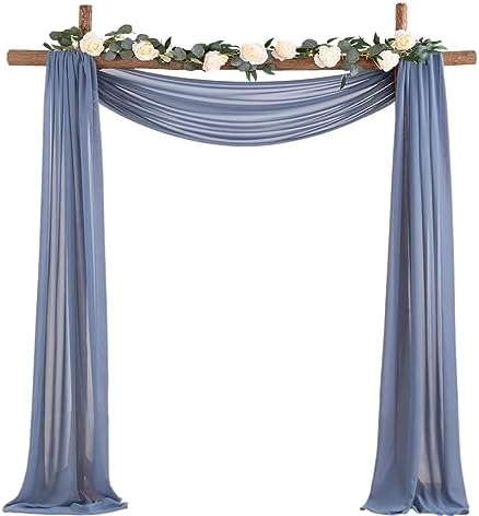 Amazon.com: FUHSY Navy Blue Arch Drapes Wedding Arch Draping Fabric ...