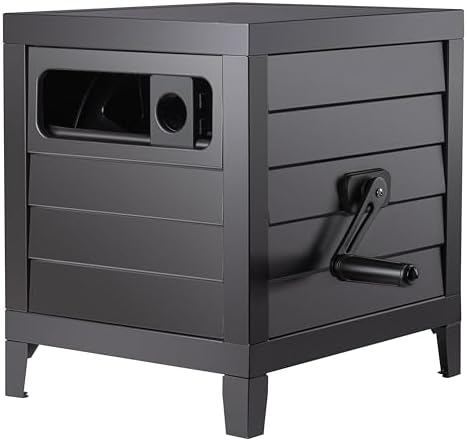 Amazon.com : AQUAZILLA Metal Garden Hose Reel Deck box, Durable Steel ...