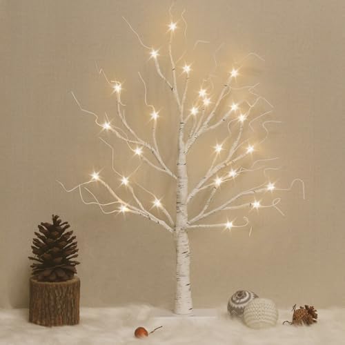 Amazon.com: Light Up Tree Decor Indoor, 144 LED Lighted Tree Tabletop ...