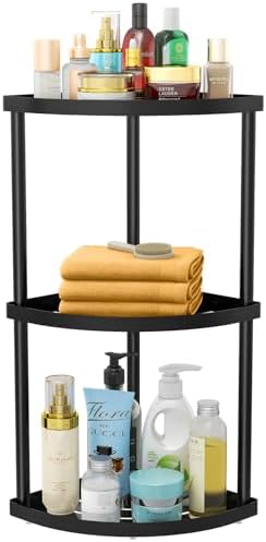 Amazon.com: 3 Tier Standing Shower Caddy Organizer Corner, Stable ...