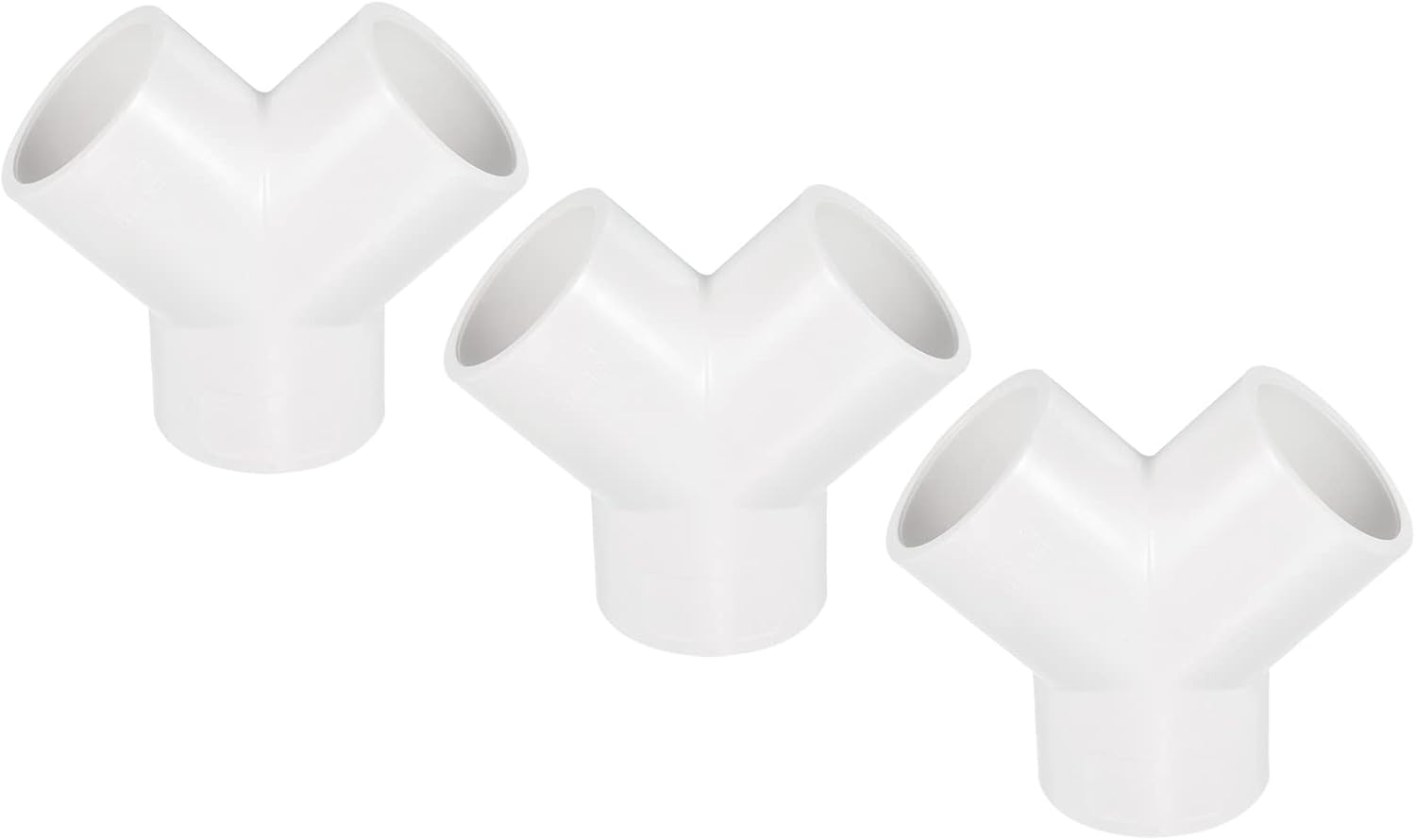 Amazon.com : PATIKIL 32mm PVC Pipe Fittings, 3 Pack 3 Way Y Shape Water ...