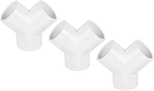 Amazon.com : PATIKIL 32mm PVC Pipe Fittings, 3 Pack 3 Way Y Shape Water ...