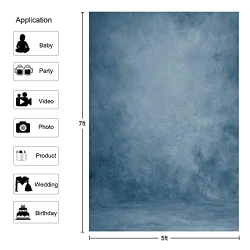 VEOEOV 1.5X2.1m Photo Backdrop Abstract Light Blue Photography Backdrop ...