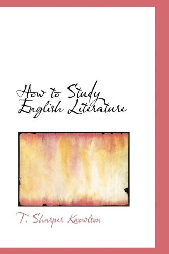 Buy How to Study English Literature Book Online at Low Prices in India ...