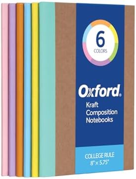 Oxford Composition Notebooks, College Ruled Paper, 9-3/4 x 7-1/2 Inches ...