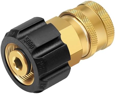 Amazon.com : Pressure Washer Hose Coupler - M22 14mm Quick Connect ...