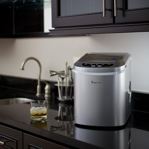 Magic Chef Portable Countertop Ice Maker, Small Ice Maker for Kitchen ...