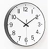 Amazon.com: HZDHCLH White Analog Wall Clocks Battery Operated,12 inch ...