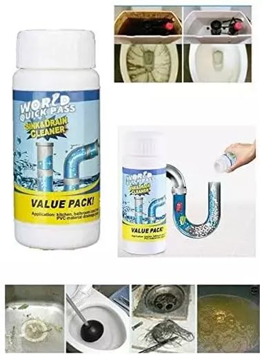 Unblox Drain Cleaner Effective Sink Cleaner, Drain Blockage Remover ...