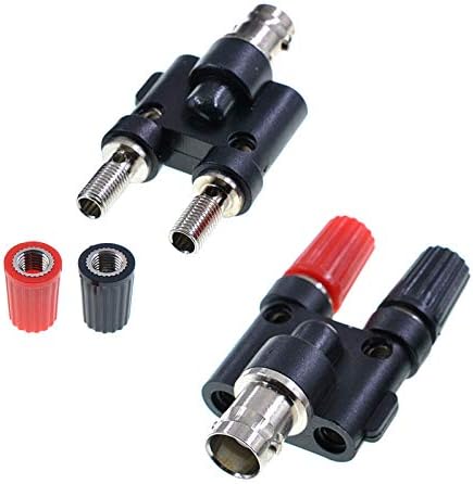 Amazon.com: onelinkmore BNC Male Plug to 2X 4mm Dual Banana Female Jack Socket Binding Post RF ...