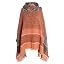Poncho de algodón con capucha para mujer, chal de punto suave y cálido ...