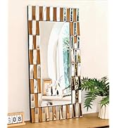 Amazon.com: Artloge Decorative Wall Mirror Oval: Diamond Shaped Large ...