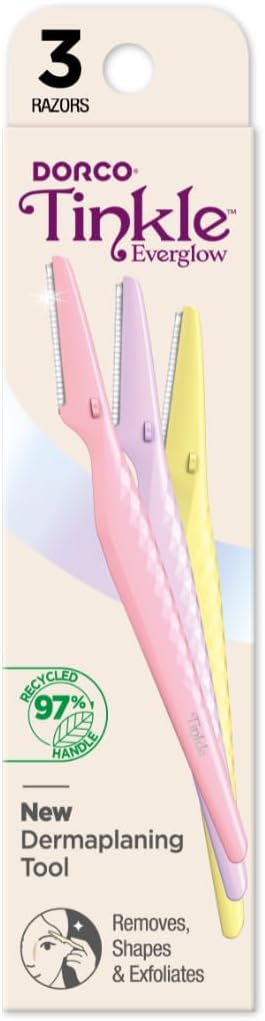 Amazon.com: Dorco Tinkle Eyebrow Razors for Women, Dermaplane Razor 3 ...