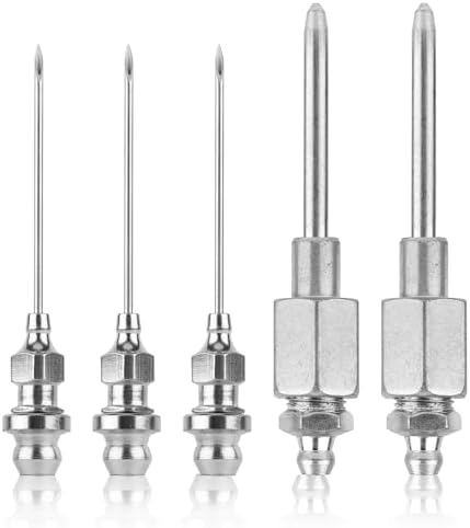 Amazon.com: NQEUEPN Grease Gun Needle Nozzle Kit, Steel Grease Needle ...
