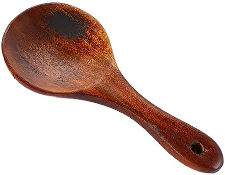 Amazon.com | Natural Wooden Rice Paddle, Teak Wood Rice Spoon Rice ...