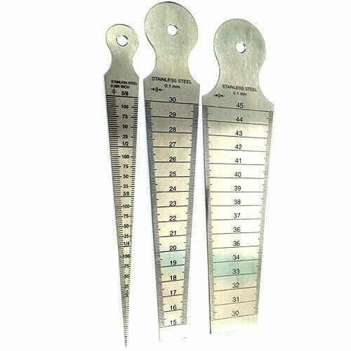 Set Of 3 Tape Bore Gauge 1/16" to 1-3/4" (2 to 45 MM) Metric & Imperial ...