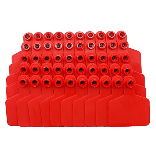 NOMAL Blank Ear Tags 100 Pieces Cattle Cow Blank Ear Tags - Want It All