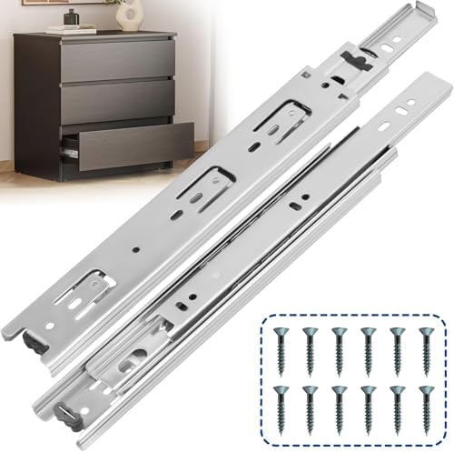 OURSHOM 22 Inch Drawer Slides 6 Pairs (12pcs) Heavy Duty Full Extension ...