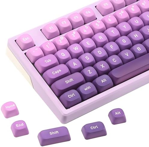 Amazon.com: AKepopery 134Keys PBT Keycaps MOA Profile Key Cap for ...