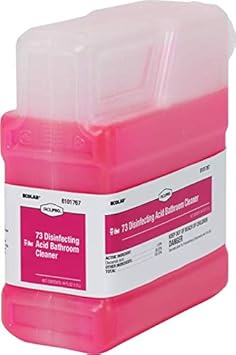 Amazon.com: ECOLAB 6101039 73 Disinfecting Acid Bathroom Cleaner 1.3 ...