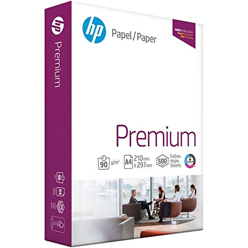[𝗢𝗙𝗘𝗥𝗧𝗔] Papel Sulfite A4, HP Premium, 90g, Branco, 500 Folhas – Guia ...
