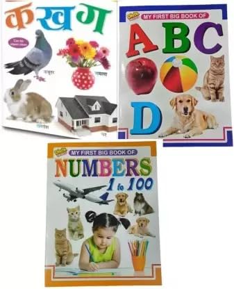 Divik Hindi ABC My First Board Hindi Book + MY FIRST BIG BOOK OF ABCD ...