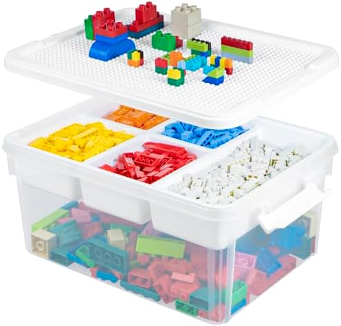 Amazon.com: Plastic Storage Organizer for Lego Box Kids Child Toy ...