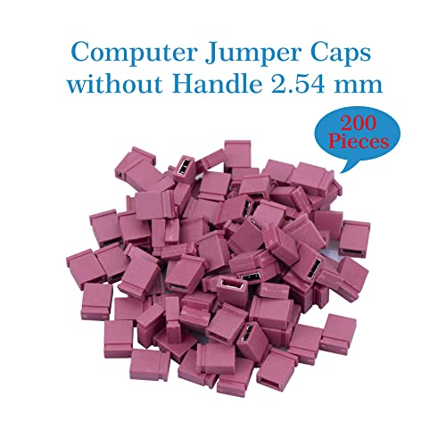 CQRobot 200 Pieces Red Standard Computer Jumper Caps Header Pin Shunt ...