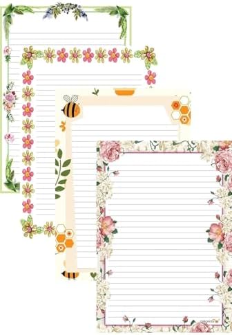 QUAKEL A4 Designer Sheets – 60 Multi-Color Classic Style Papers for Art ...