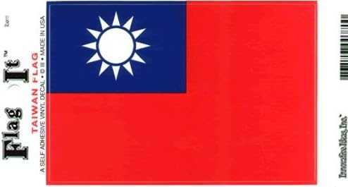Amazon.com: Flag It Taiwan Heavy Duty Vinyl Bumper Sticker (3 x 5 ...