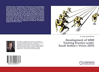 Development of HRM Training Practice under Saudi Arabia s Vision 2030 ...