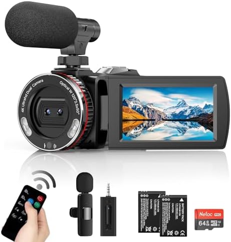 Amazon.com : 4K 60FPS Ultra HD Video Camera Camcorder 48MP Vlogging ...