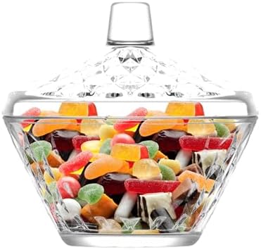 Amazon.com | LAV Glass Candy Bowl | Elegant Design | Perfect for ...