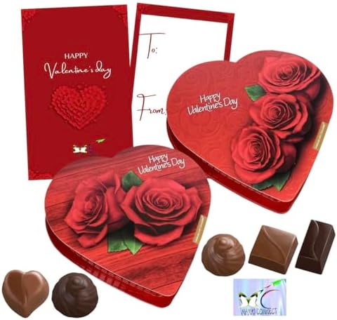 Amazon.com: Assorted Elmer Chocolates in Heart-Shaped Boxes, Perfect ...