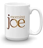 Amazon.com: MSNBC Morning Joe Logo Ceramic Mug, White 15 oz - Official ...