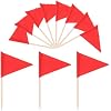 Amazon.com: SWZHAI 100 Pcs Mini Red Flag Toothpicks, Triangle Cupcake ...