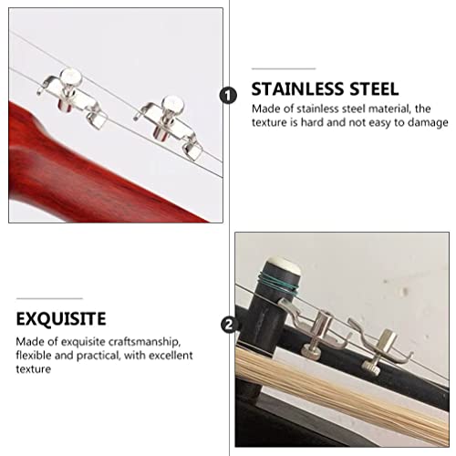 Snapklik.com : 6pcs Stainless Steel Violin Fine Tuner Erhu String ...