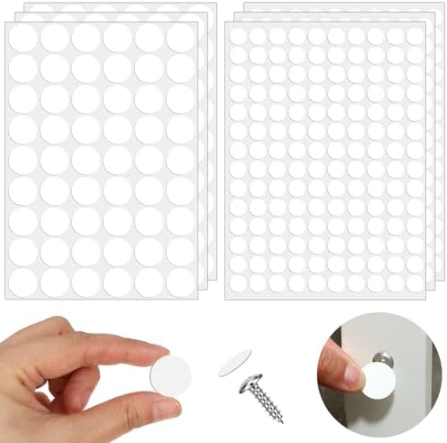Amazon.com: Giantree 582 Pcs Self-Adhesive Screw Hole Stickers, Self ...