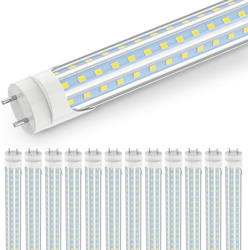 JESLED 4FT T8 LED Tube Light - 40W(96W Equiv) 5200LM 6000K Cool White ...