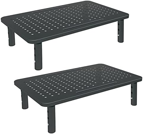 JEMUON Paquete de 2 Base para Monitor, Soporte para Monitor con ...